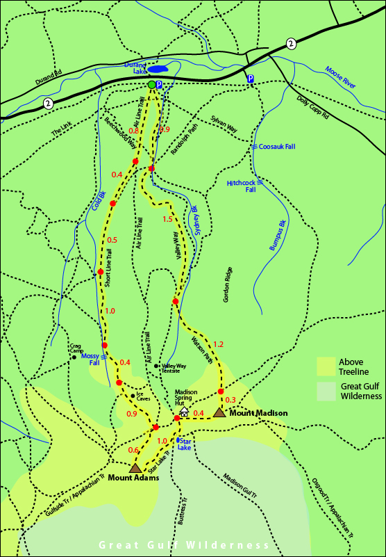 Mount Adams, Mt Adams, 4000 footer Mount Adams, Hike NH White Mountain ...
